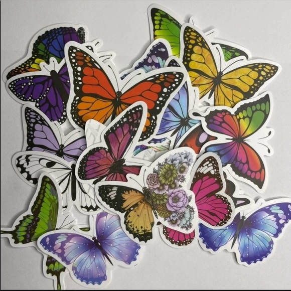 Wall Decor | 2 Butterfly Fly Sticker For Laptop | Poshmark